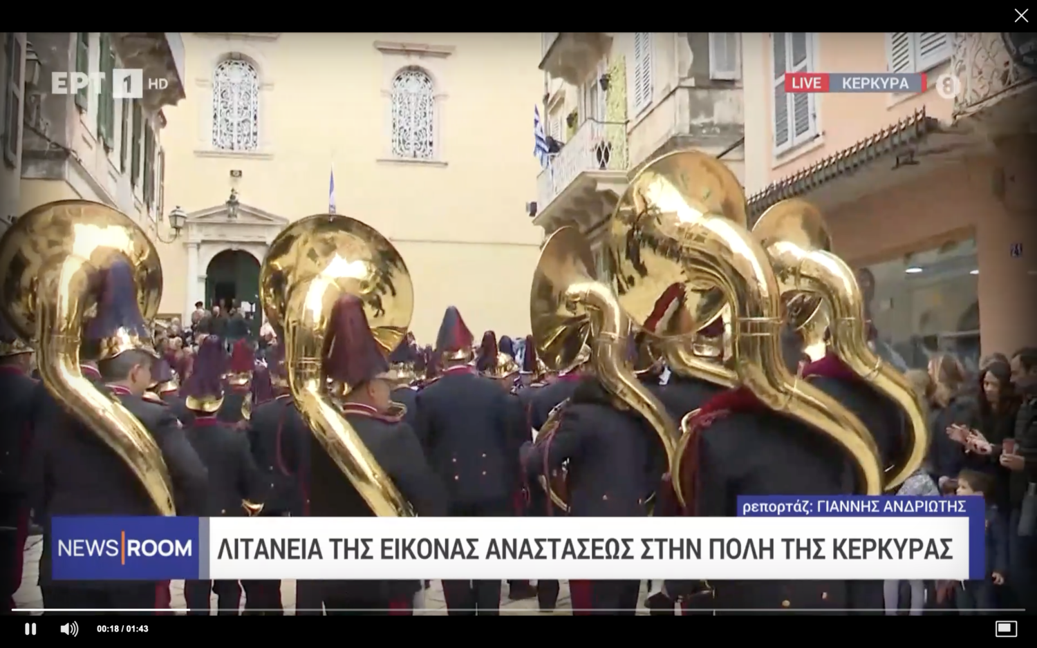 Η λιτανεία της εικόνας της Αναστάσεως στην πόλη της Κέρκυρας | Κοντολογίς